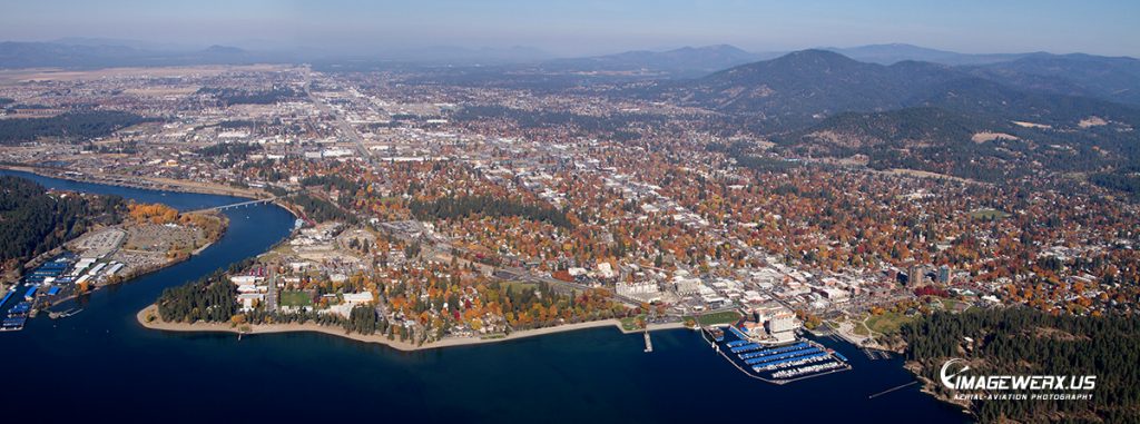 Coeur d' Alene, Idaho Aerial Panorama - ImageWerx Aerial & Aviation ...