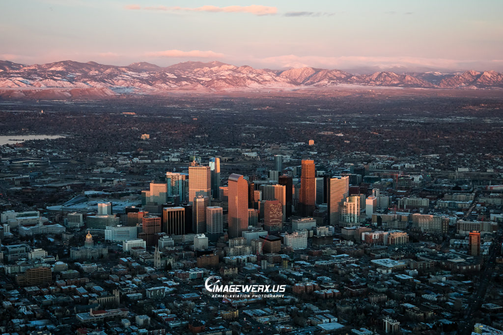 Denver Sunrise January 2019 - ImageWerx Aerial & Aviation Photography