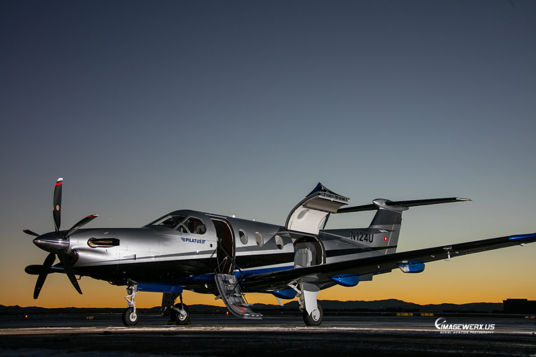 Pilatus PC12-NG N124U Exterior - ImageWerx Aerial & Aviation Photography