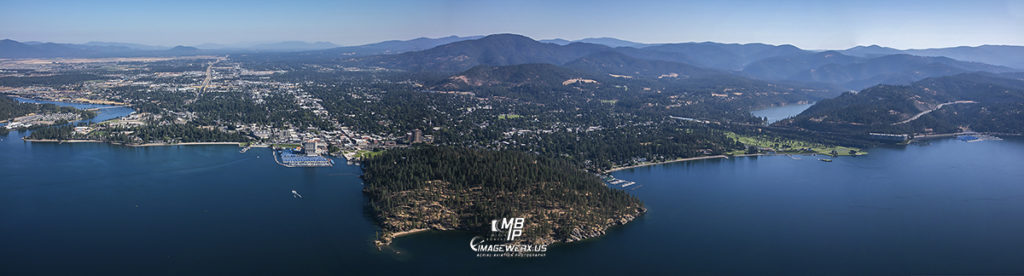 Coeur d' Alene Summer Panorama - ImageWerx Aerial & Aviation Photography