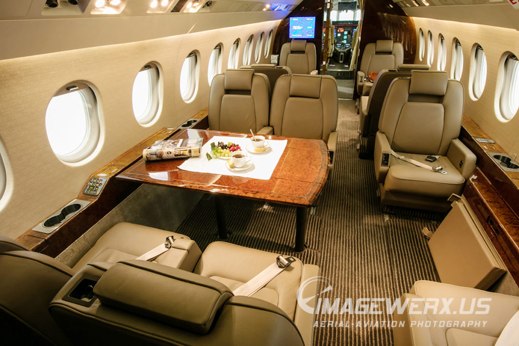 Falcon 2000 Interior - ImageWerx Aerial & Aviation Photography
