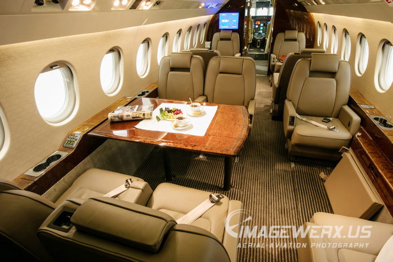 Falcon 2000 Interior - ImageWerx Aerial & Aviation Photography